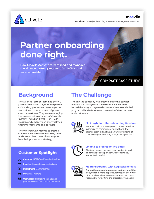 Case Study: Partner onboarding done right
